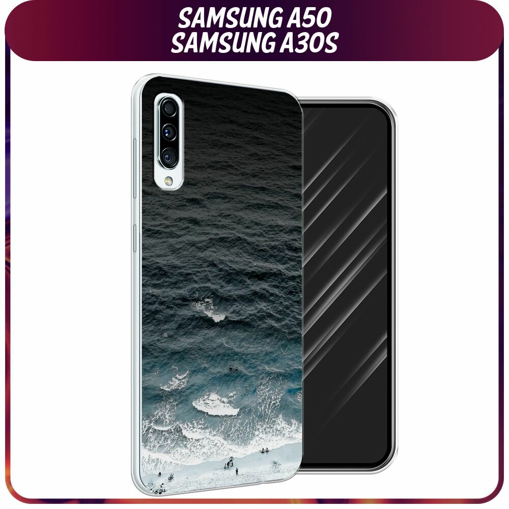 Чехол на Samsung Galaxy A50/A30s / Самсунг Галакси A50/A30s с принтом Волны на море