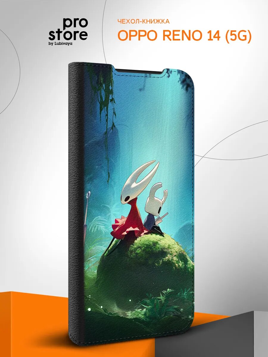Чехол-книжка на Oppo Reno 14 (5G), Оппо Рено 14 (5G), противоударный, с рисунком