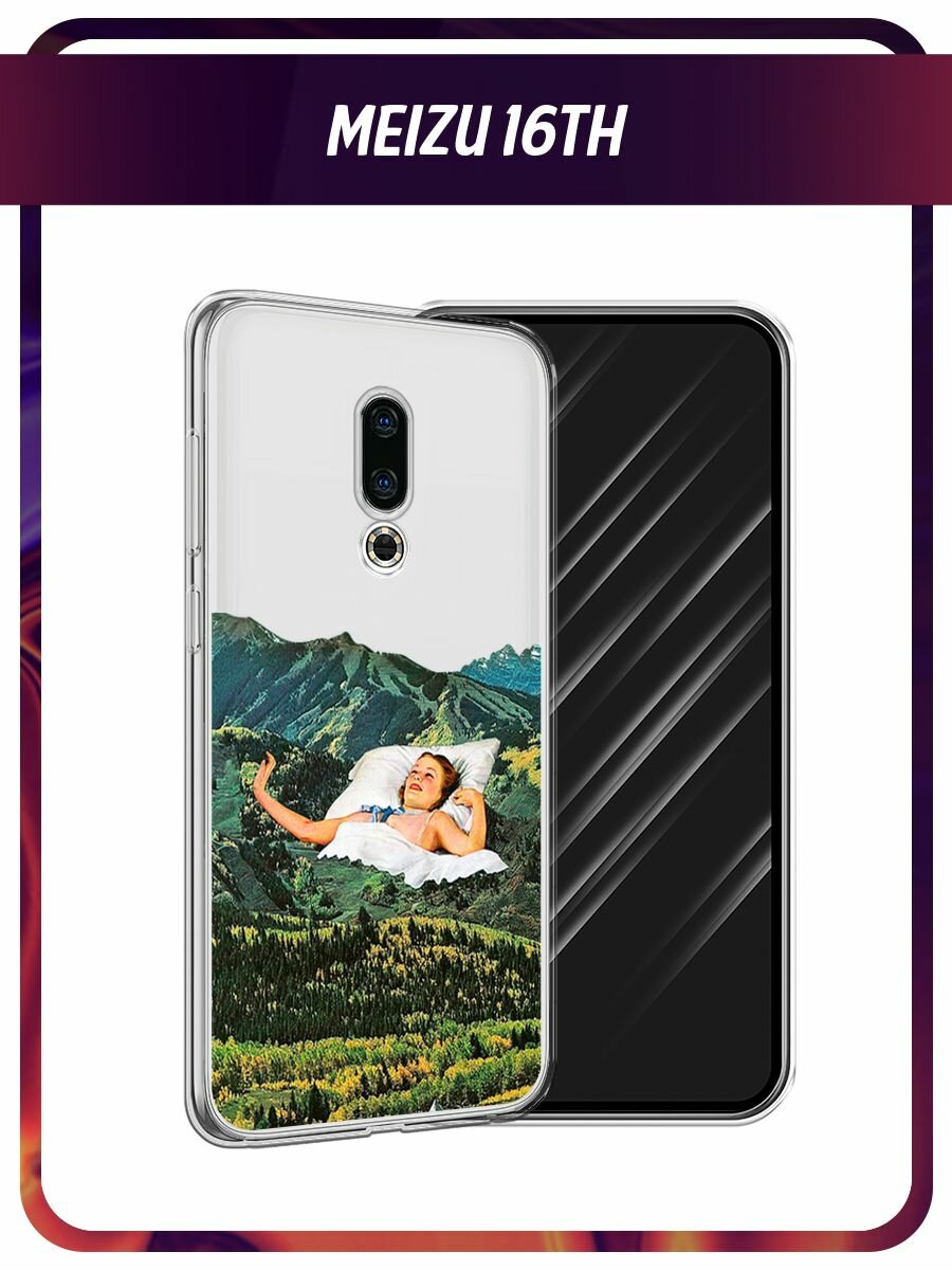 Чехол на Meizu 16th / Мейзу 16th с принтом Good morning, my darling, прозрачный