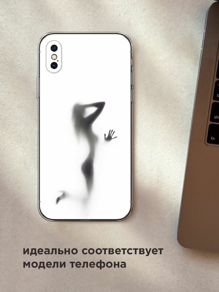 Чехол на Apple iPhone XS Max / Айфон XS Max с принтом "Стекло в душе" — фото 1