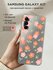 Чехол на Samsung Galaxy A17 / Самсунг А17 с принтом "Красные цветочки рисунок", ...