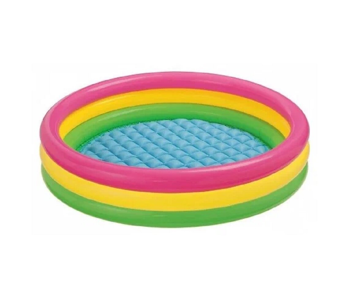 Детский бассейн Intex "Радуга", надувной, ПВХ, круглый, 168 см, 780 литров