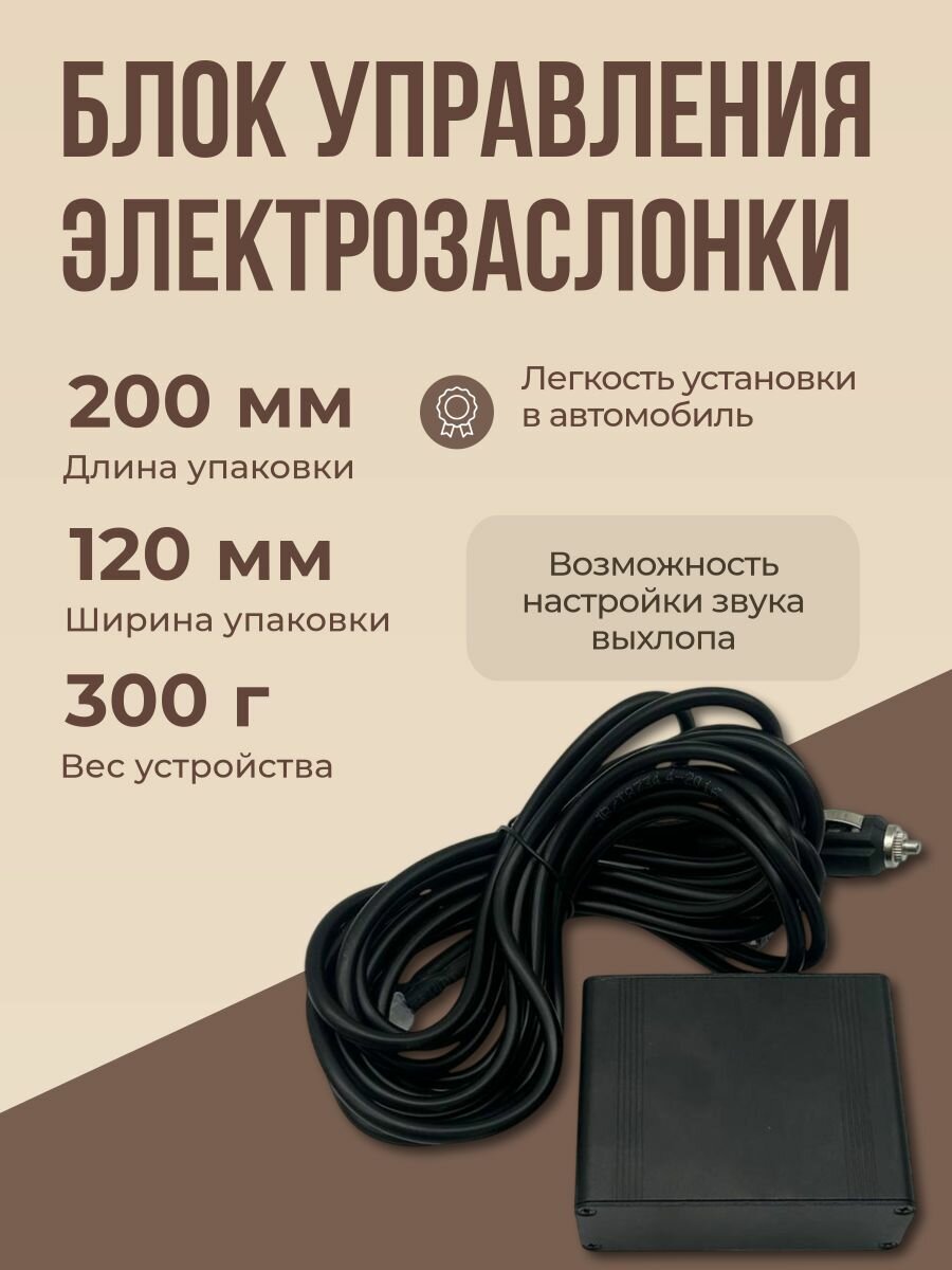 Блок управления электро заслонки (с кнопкой)