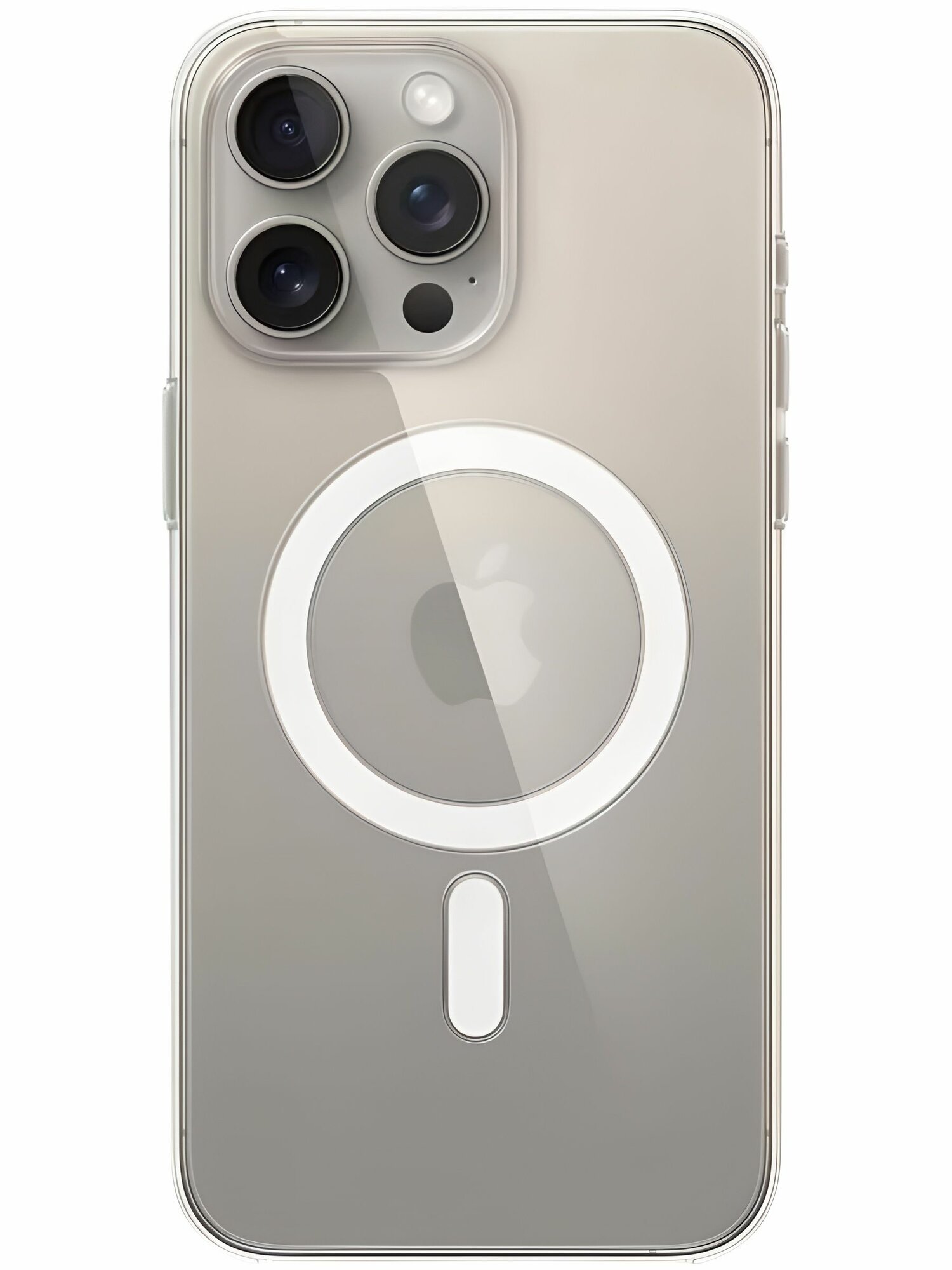 Чехол Clear case для iPhone 15 Pro Max, Clear case c поддержкой MagSafe