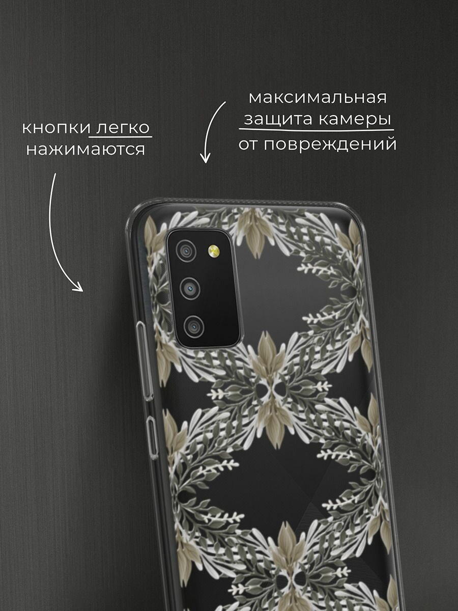 Чехол на Samsung Galaxy A02s / Самсунг Галакси A02s с принтом "Калейдоскоп цветов" — фото 1
