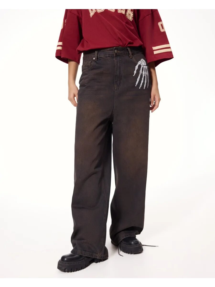 Джинсы багги 