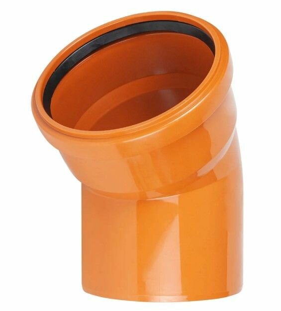 Отвод Valfex 110 мм, 45 градусов, для наружной канализации