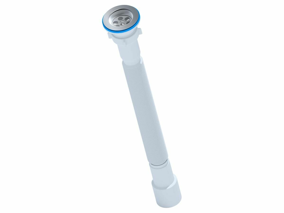 Сифон сливной Ани пласт гофрированный, АНИ, 1 1-2'x40-50, удлиненный