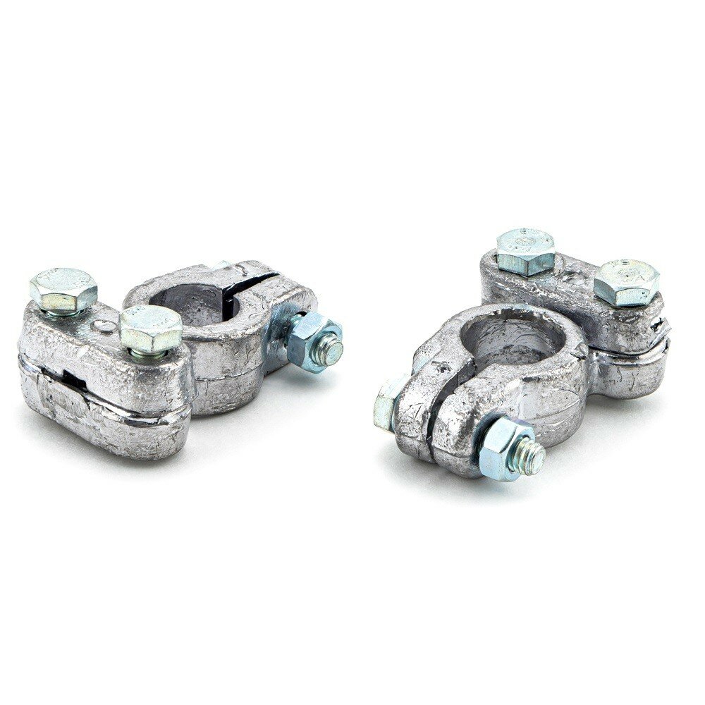 Топавто клемма аккумуляторная универсальная набор 2 шт свинец 270 г электросистемы