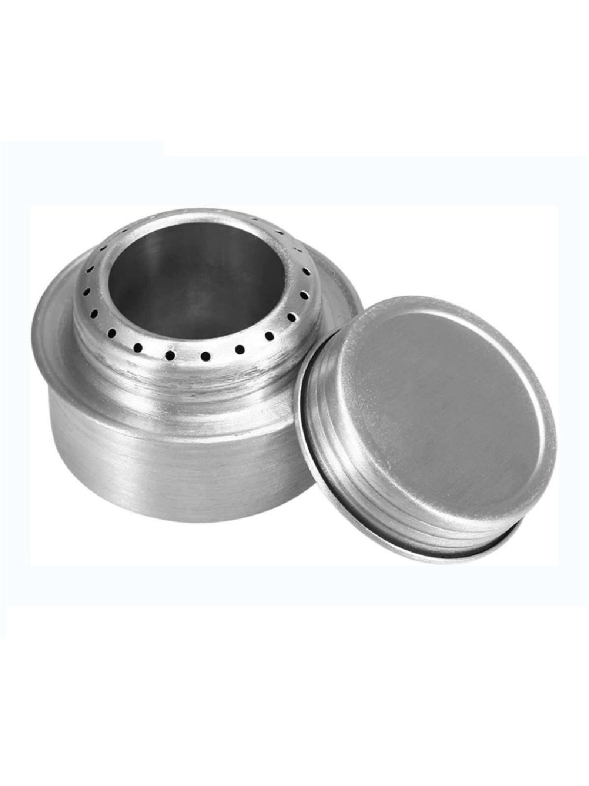 Спиртовка из алюминиевого сплава с крышкой, легкая походная мини-спиртовка