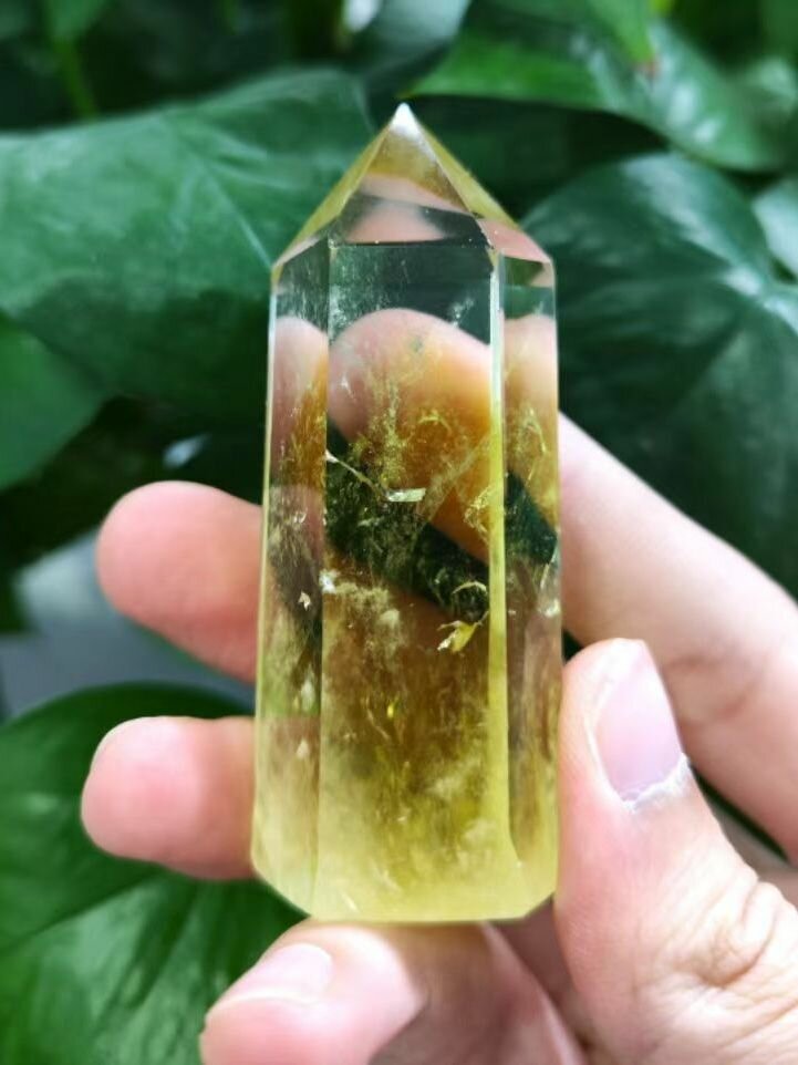 Натуральный цитрин 5-6 см солнечный кристаллический стержень для богатства и успеха