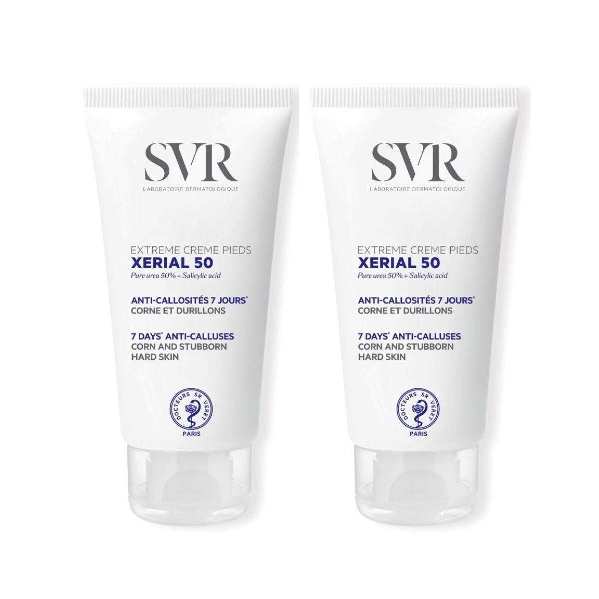 SVR ксериал 50 экстрем набор Крем для ног, 2х50 мл | SVR XERIAL 50 SET Foot cream
