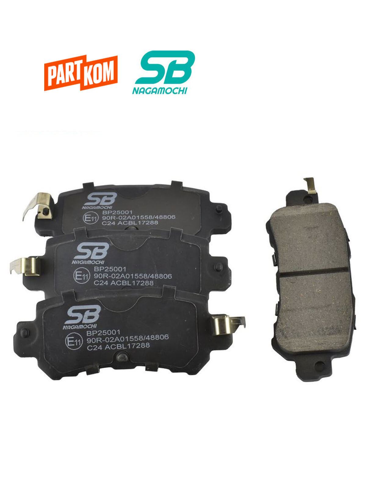 Колодки тормозные дисковые задние для а/м MAZDA CX-3, CX-5, SB NAGAMOCHI BP25001