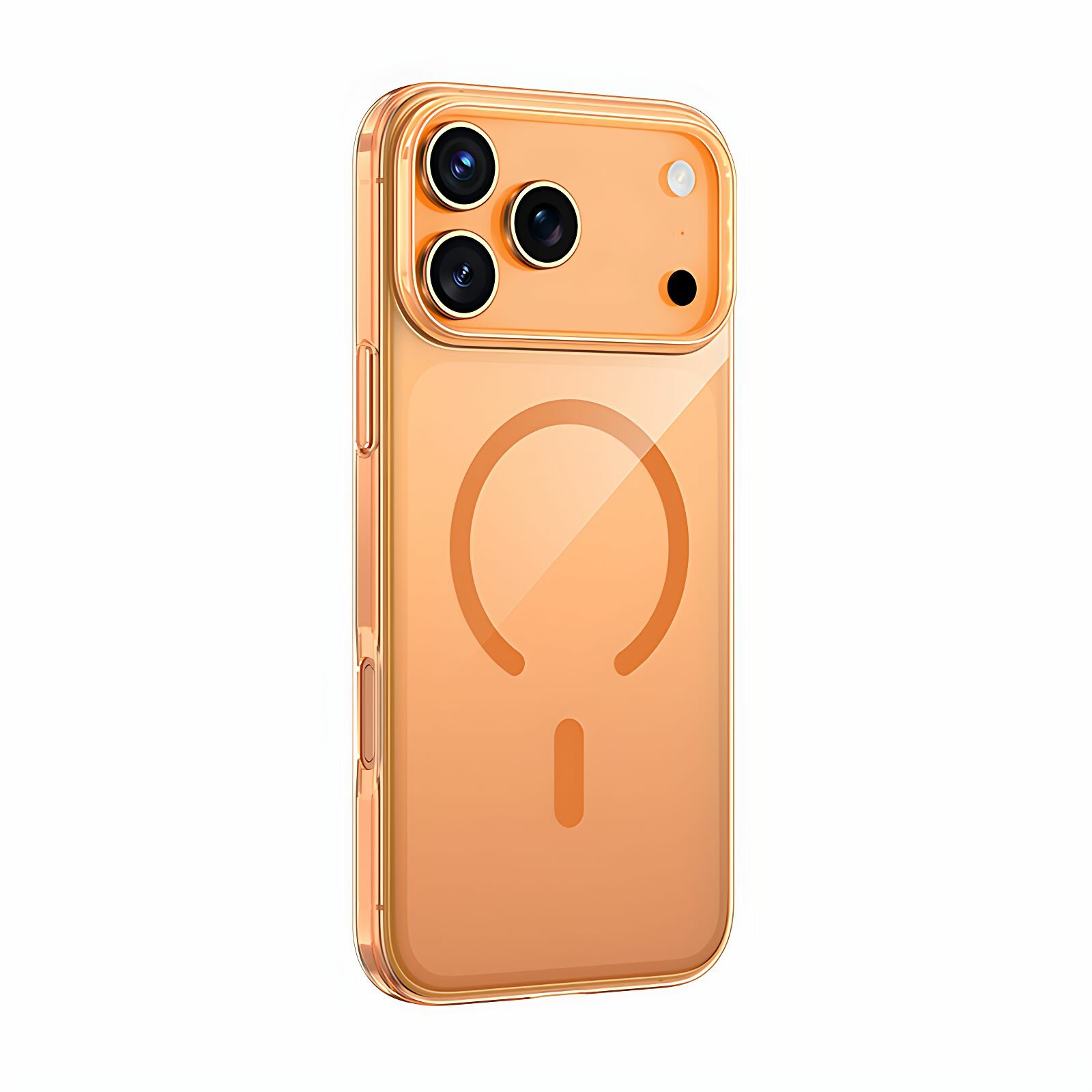 Чехол Keephone X-Crystal с magsafe для iPhone 17 Pro Max оранжевый