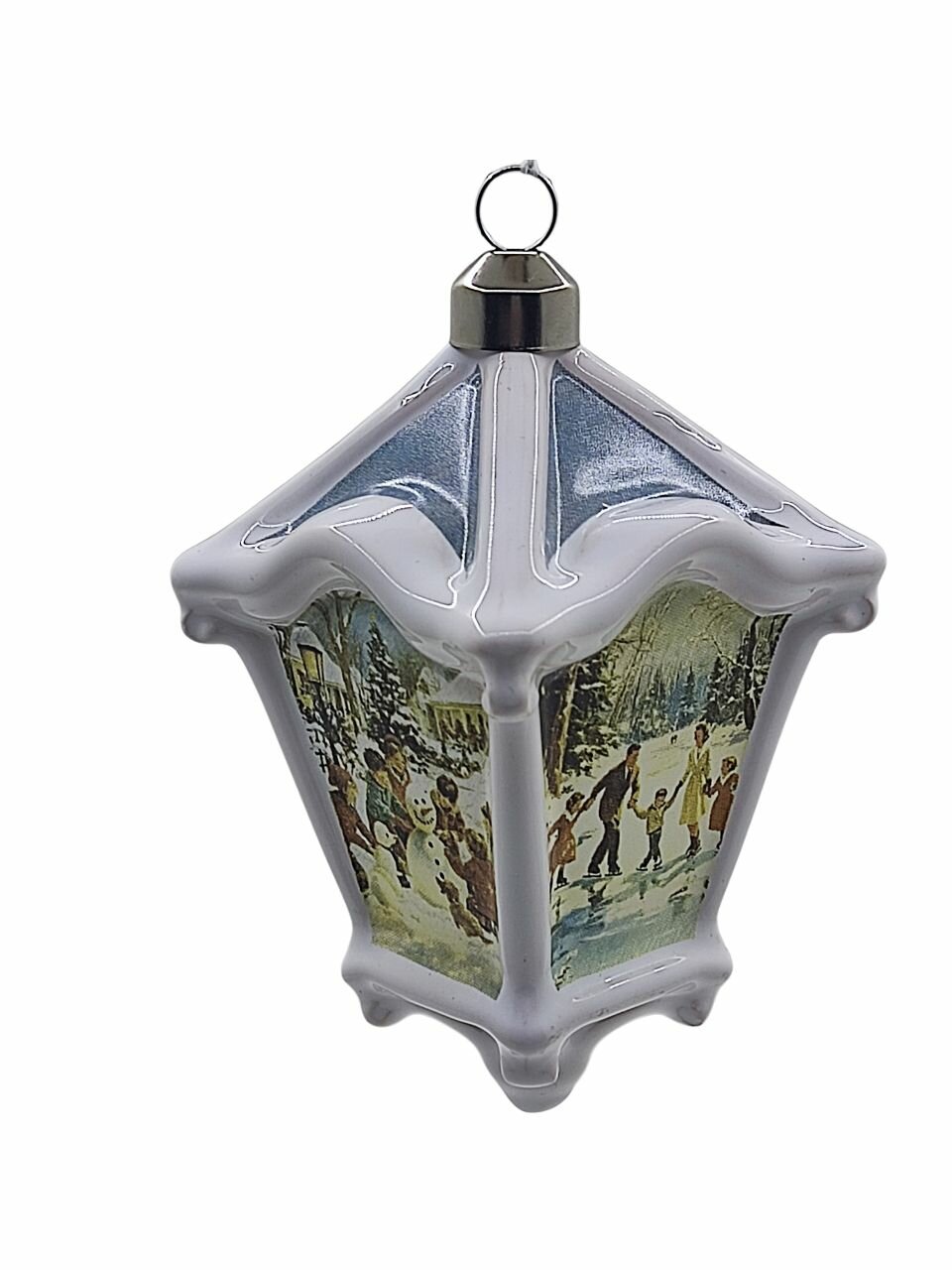 Елочная игрушка Фонарик Зимние забавы