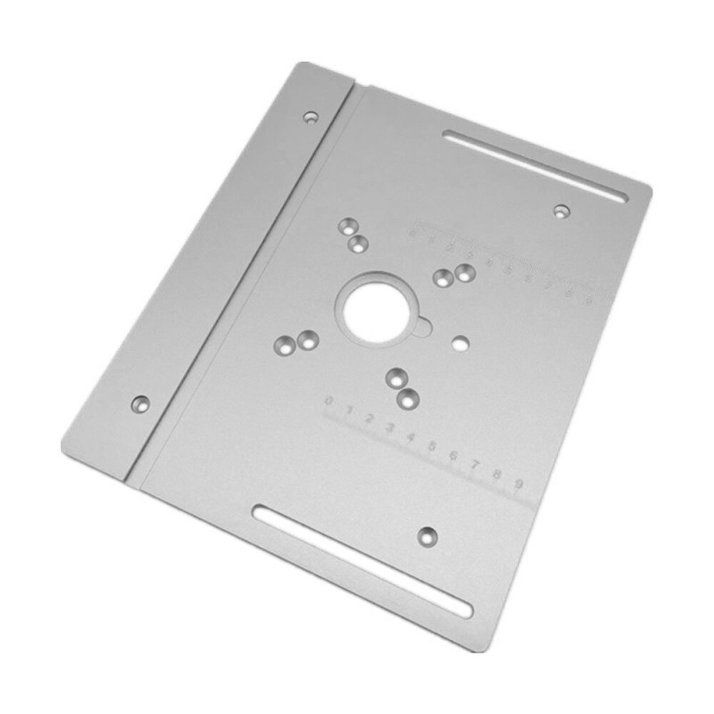 Вставная плита для стола фрезерного станка из алюминиевого сплава для дерева фрезерная переворачиваемая доска триммерная машина граверное вспомогательное средство пила для стола столы для деревообработки, цвет: серебристый/золотой, материал: алюминиевый