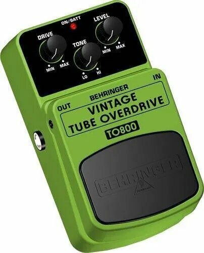 Behringer TO800 Vintage Tube Overdrive Педаль овердрайв с аутентичным ламповым звучанием