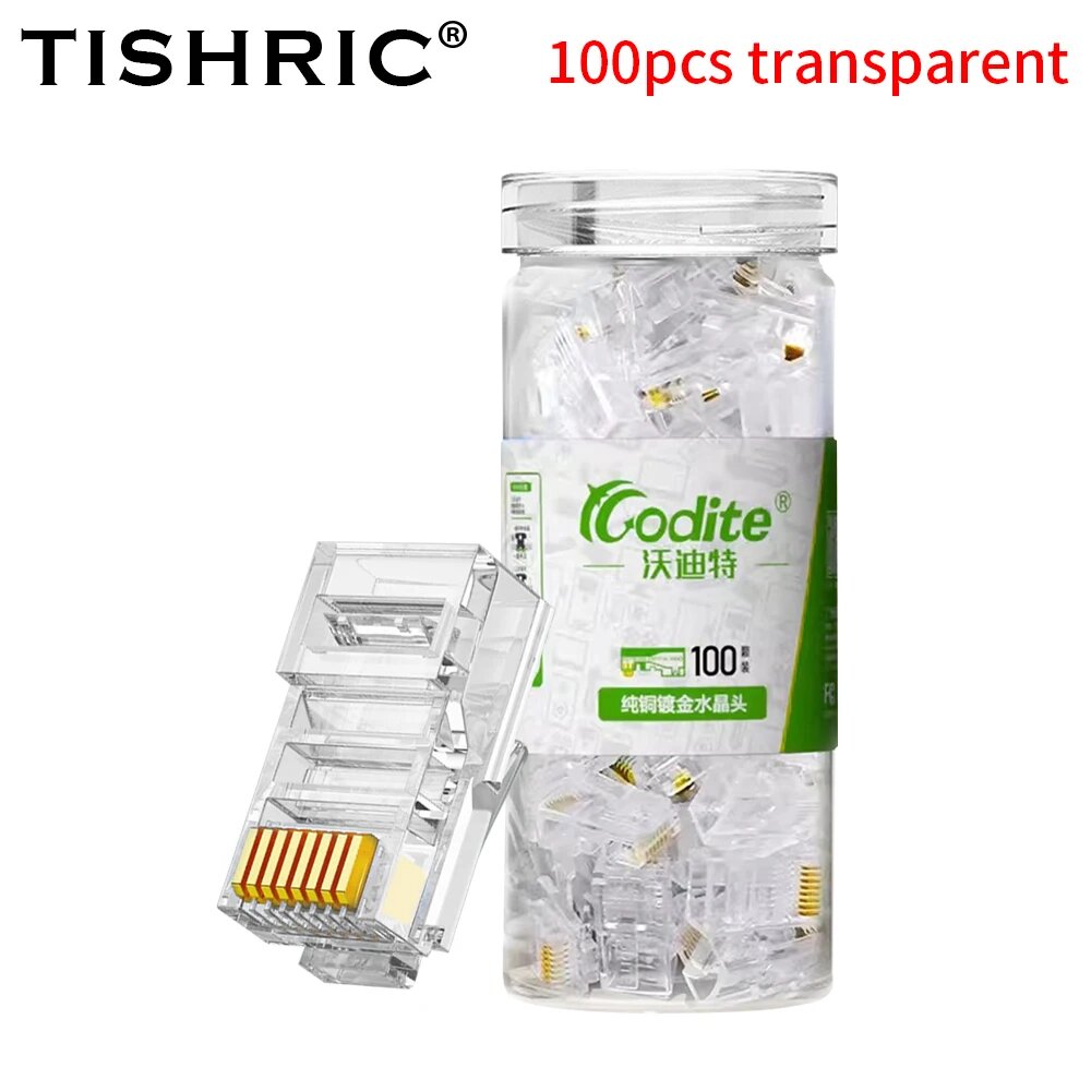 Кабели Ethernet TISHRIC Cat5 Cat5e 100 шт.