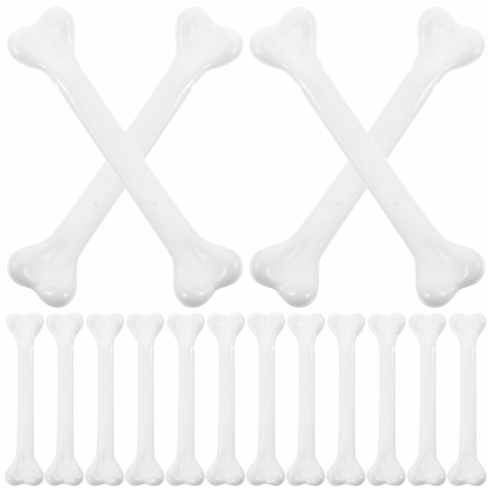 Белые пластиковые кости скелета, набор из 24 штук для игровых целей