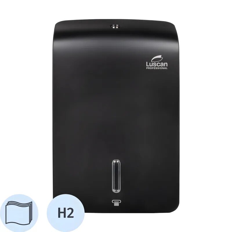 Диспенсер для полотенец лист Luscan Prof Etalon Z-слож maxi черный 151061