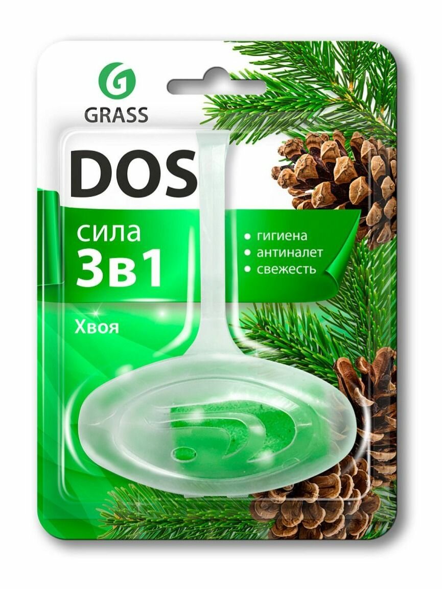 Подвесной блок для унитаза DOS 3 в 1 "Хвоя"