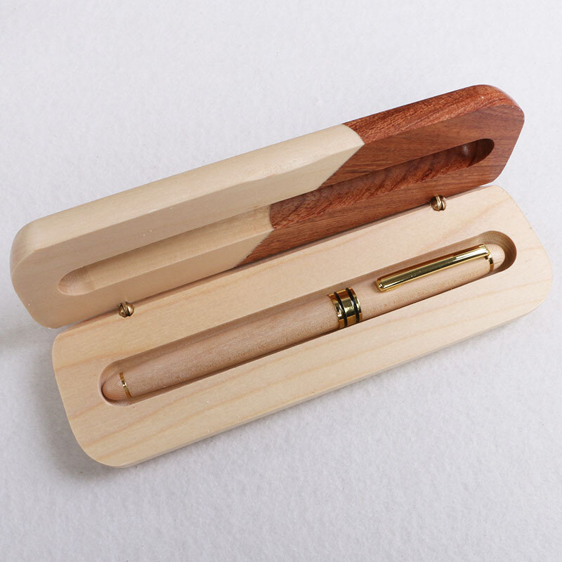 Паркетная ручка, шариковая, в деревянной коробке, кленовая, ручная работа