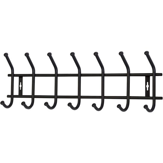 Вешалка Nika НИКА ВНТ7М настенная, матовый черный (ВНТ7М/Ч)