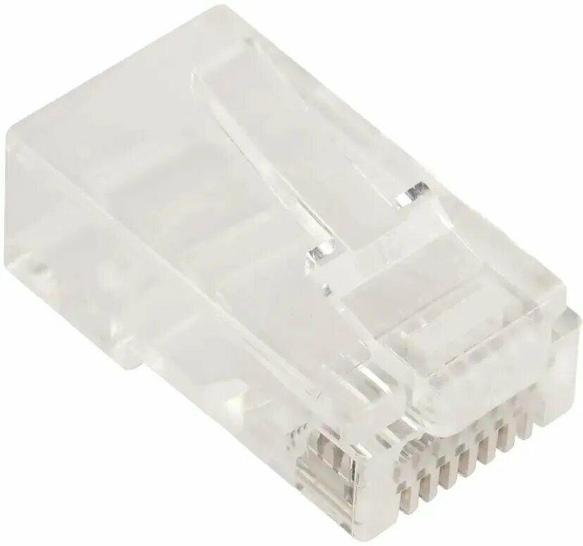 Коннектор Lanmaster (LAN-EZ45-8P8C/U5E-100) UTP кат.5E RJ45 прозрачный (упак:100шт)