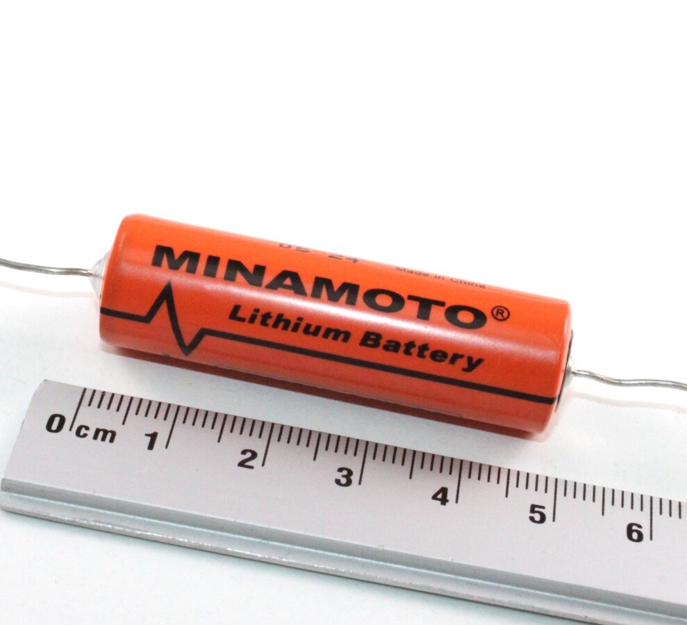 Батарейка MINAMOTO ER14505W AA 3,6В 2400 мА·ч с аксиальными выводами