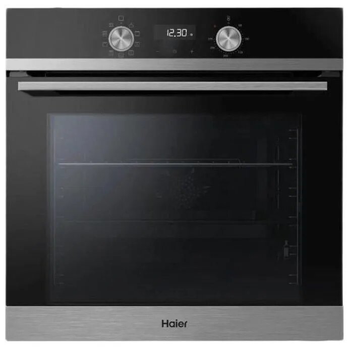 Духовой шкаф Haier HOQ-K2ANN3BX, серебристый, черный, электрический, 72 л