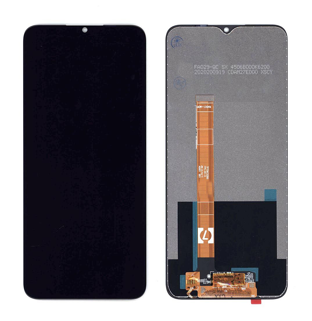 Дисплей (матрица + тачскрин) для смартфона Realme C11/C15 черный