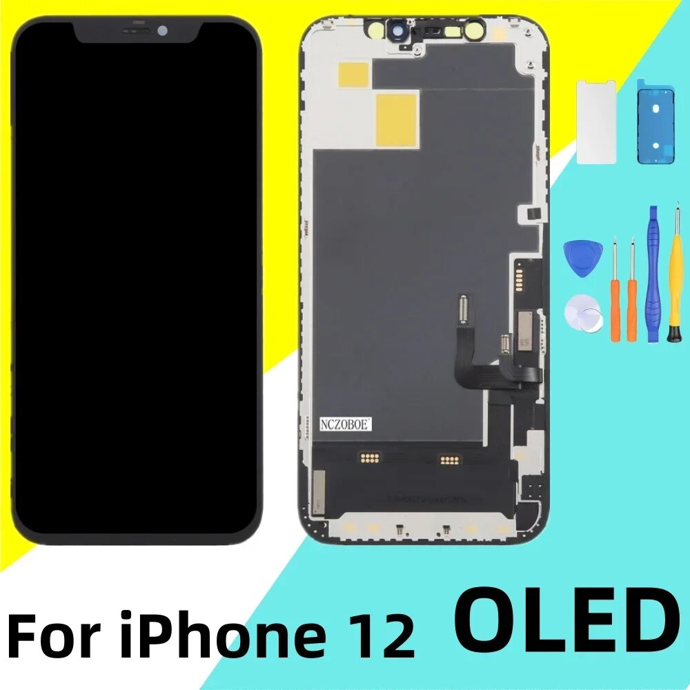 AAA+ OLED для iPhone 16 14 15 13 Pro ЖК-дисплей с дигитайзером для iPhone 12 13 14 Pro Max 15 16 pro max Дисплей 12 OLED