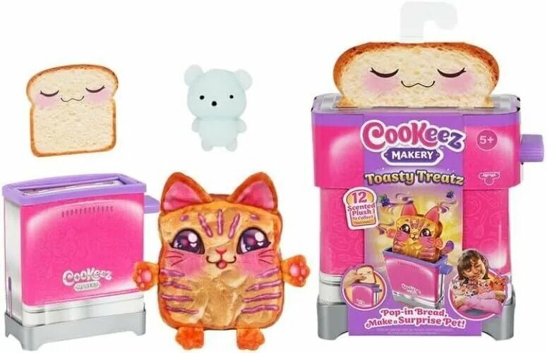 Cookeez Makery Toasty Treatz с набором Increditoyz Mini Squishy Friendz
