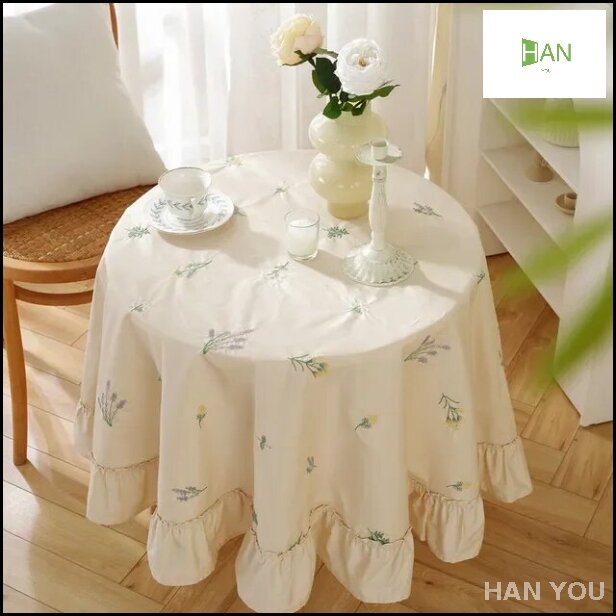 Эксклюзивная скатерть 150cm в пасторальном американском дизайне из хлопка