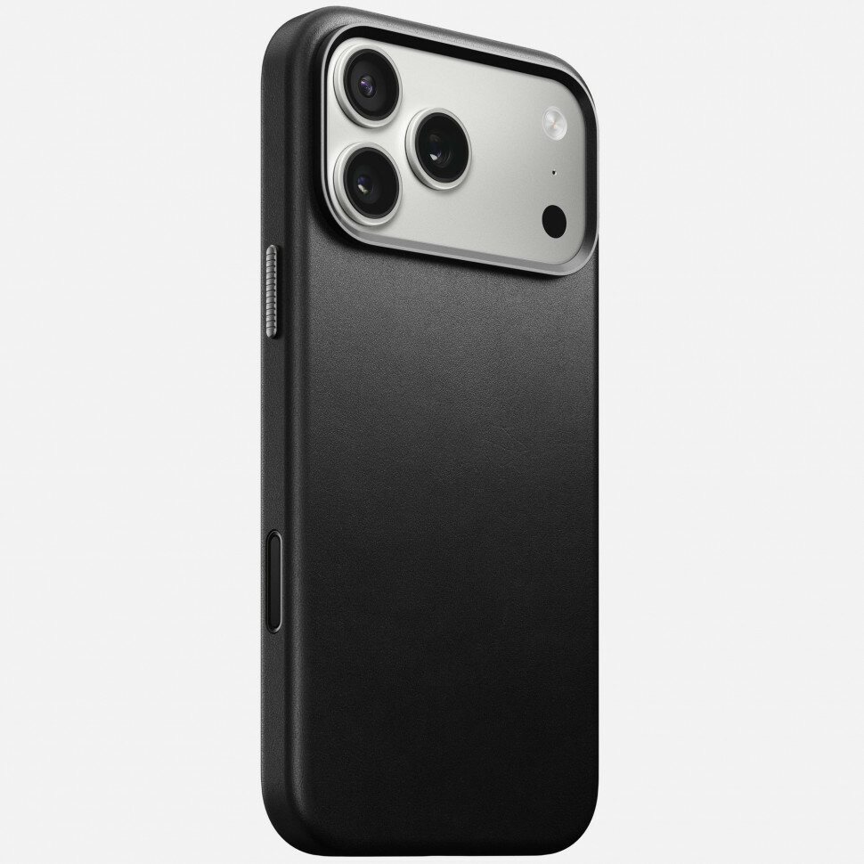 Кожаный чехол Nomad Traditional Leather Case для iPhone 17 Pro Max черный (Black)