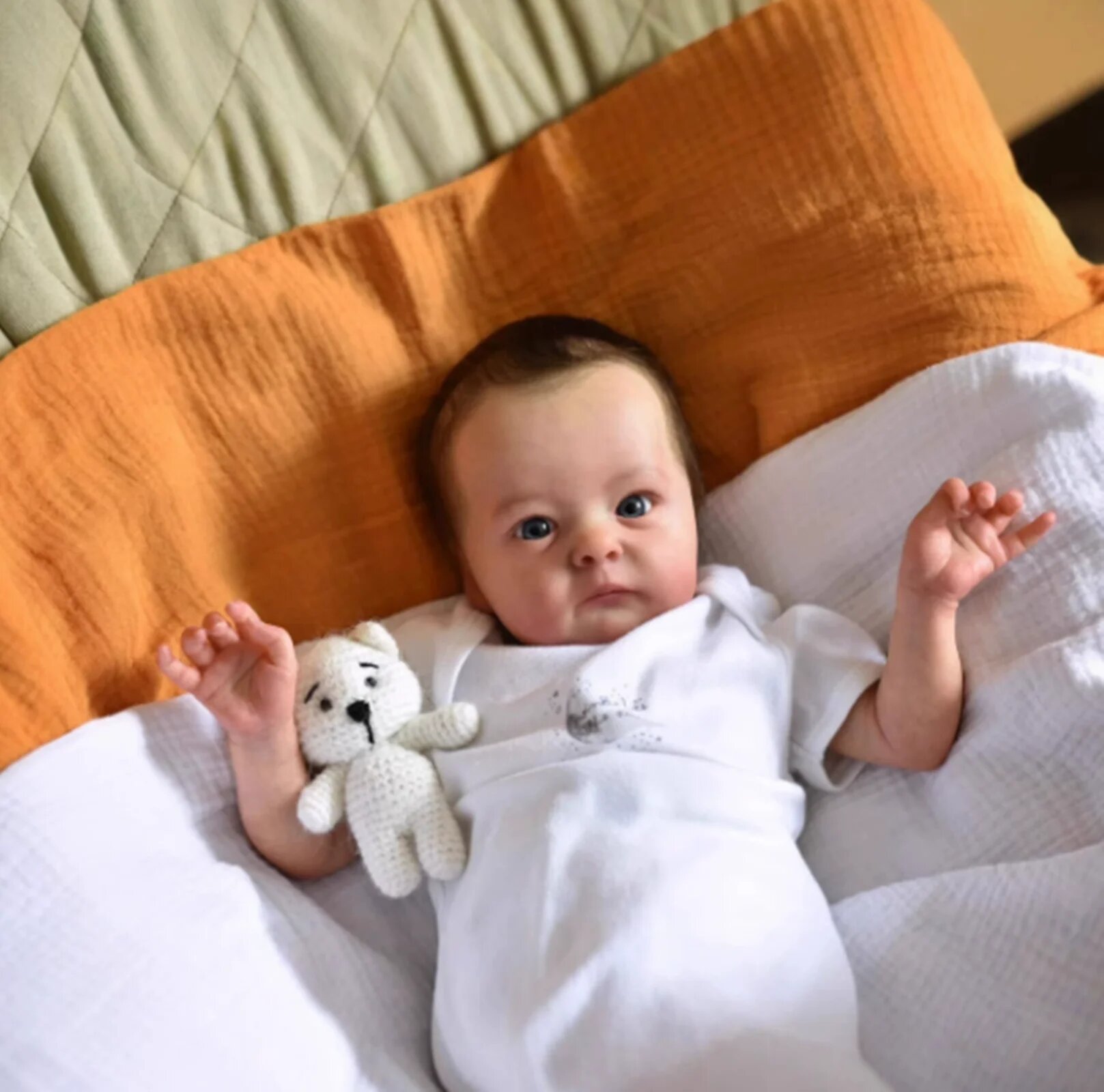 Tink 40 см силиконовая кукла ручной работы Reborn для маленьких девочек, реалистичная кукла с укорененными волосами для образовательных целей, детская игрушка, подарок на день рождения, Рождество