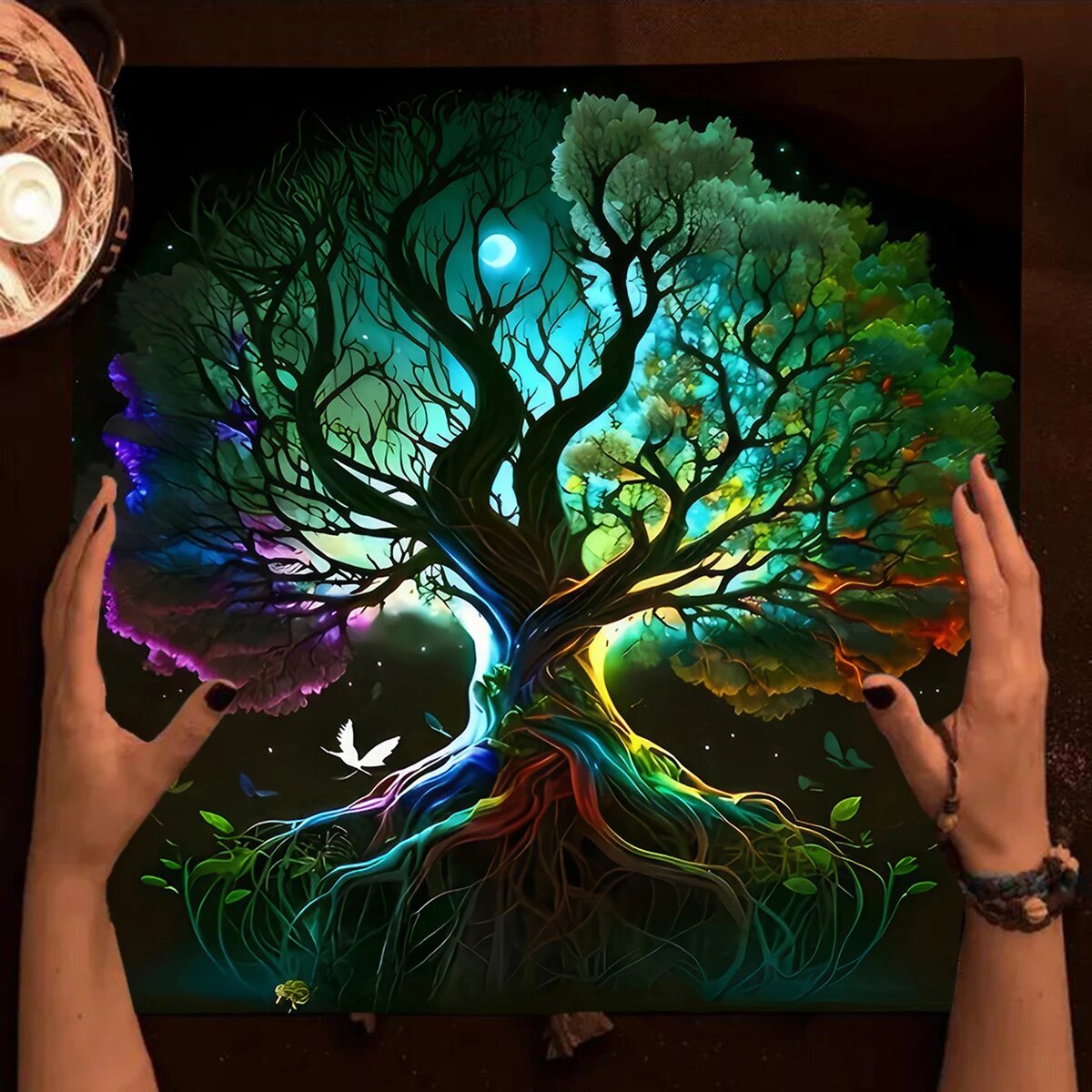 Скатерть Таро Звездное дерево 75x75cm, Цвет: TLB (480)