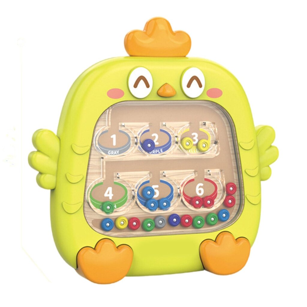 Магнитная Доска Для Рисования Для Детей Интерактивная Игрушка Цыпленок Повышает Креативность Доска-Лабиринт с Цифрами и цветами