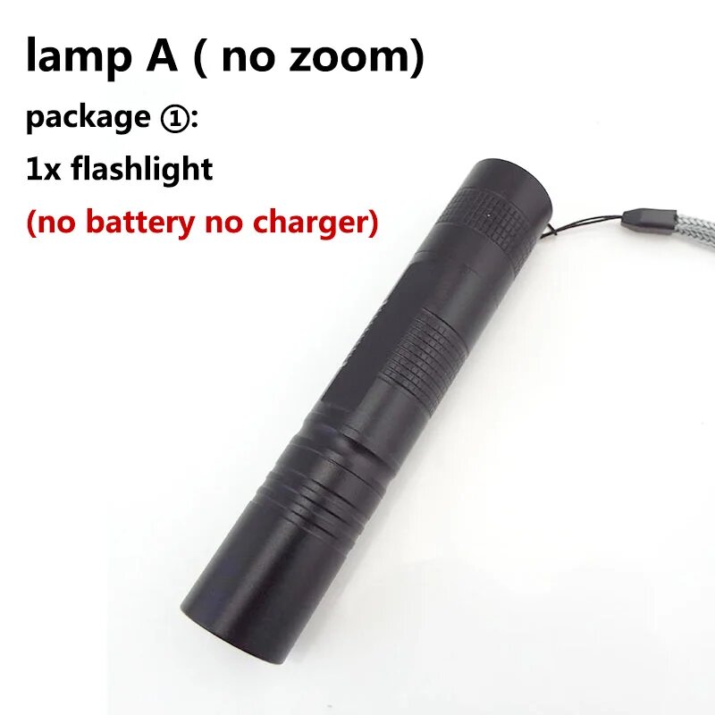 Фонарик Gakaki B4 черный водонепроницаемый 1000 люмен A lamp