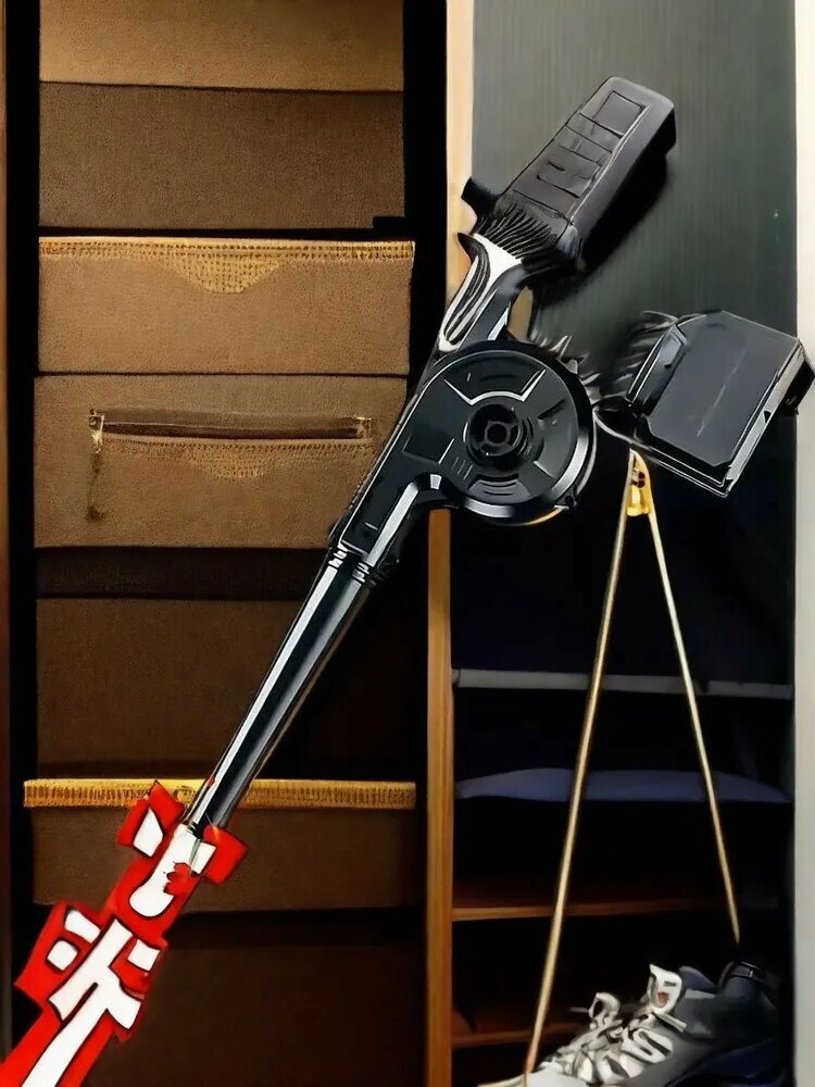 Воздуходувка аккумуляторная портативная с насадками и мешком для мусора, пылесос садовый для уборки листьев, 2 в 1