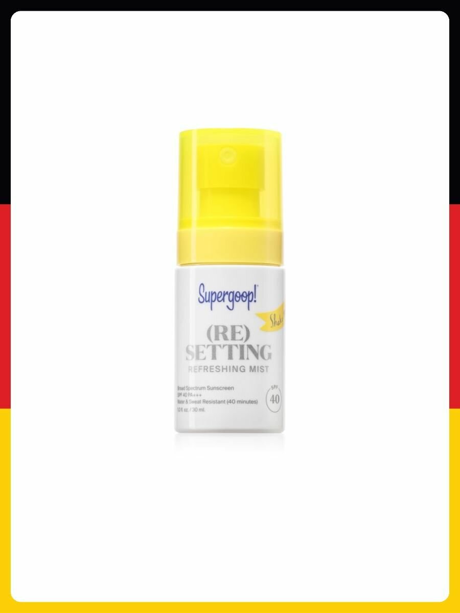 Средство солнцезащитное Supergoop (Re)setting Refreshing Spray SPF 40, 30 мл