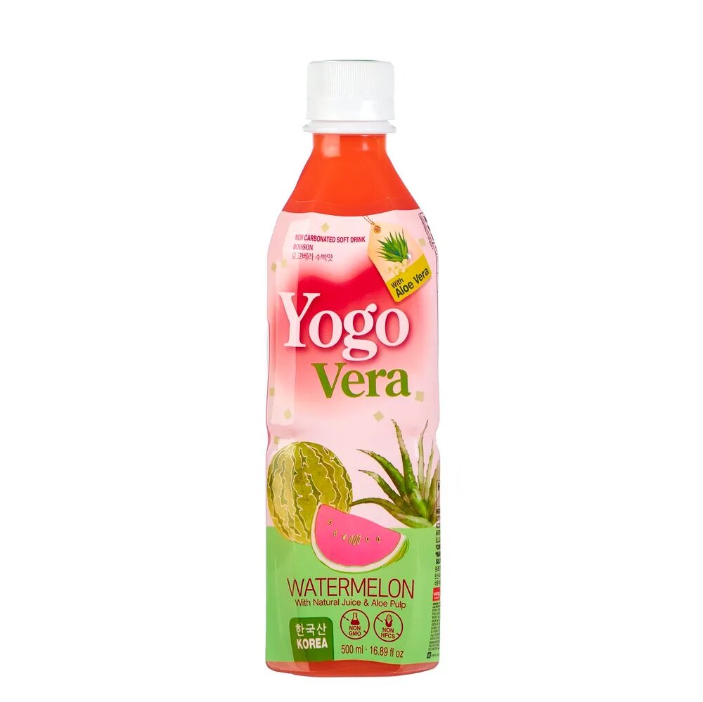 Безалкогольный негазированный напиток YOGAVERA со вкусом арбуза, 3шт по 500мл