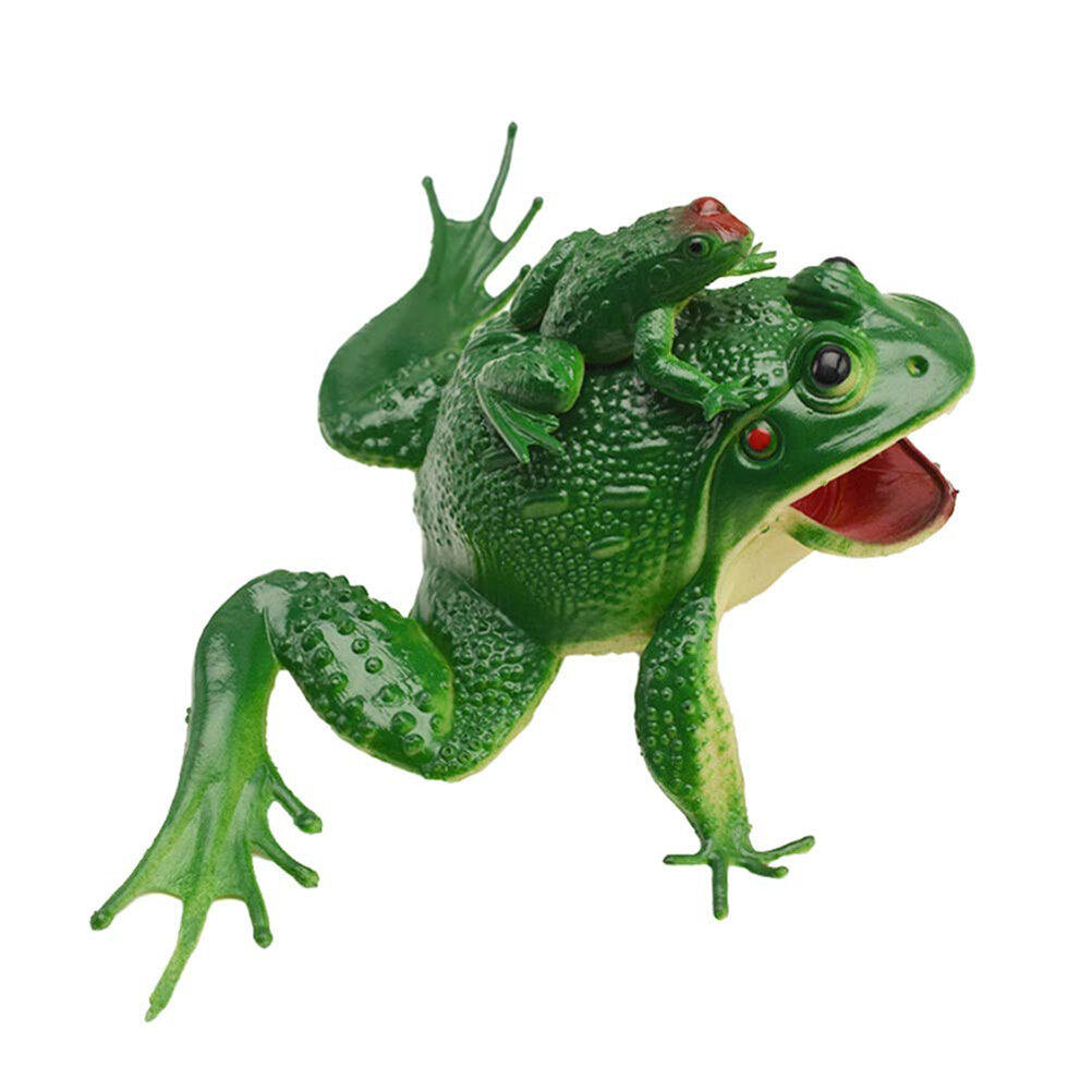 Mini Plastic Realistic Frog Toy Animals Figure Bath for Baby