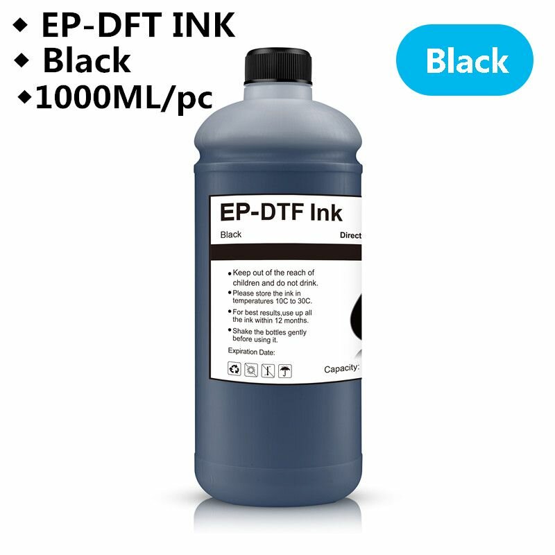 DTF INK Текстильные пигментные DTF чернила, цвет белый (White),1000ml для принтеров с печатными головками Epson DX5, DX7, TFP, i3200/4720