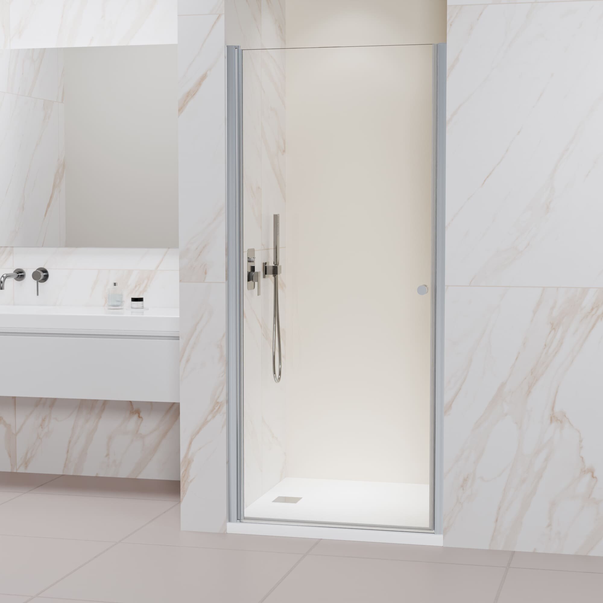 Душевая дверь в нишу RGW PA-03 NEW 60x195 54080306-11 прозрачная, профиль хром