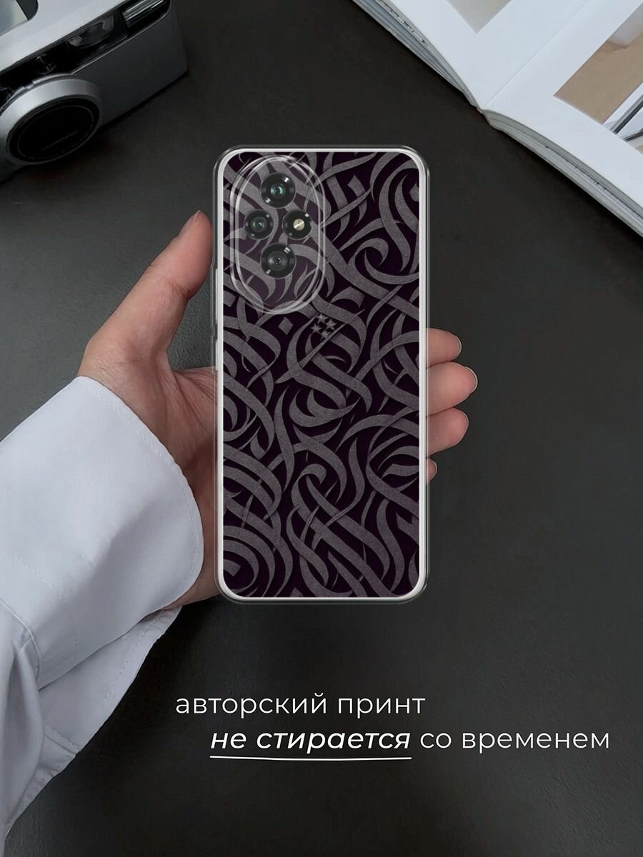 Чехол на Honor 200 / Хонор 200 с принтом Металлическая паутина — фото 1