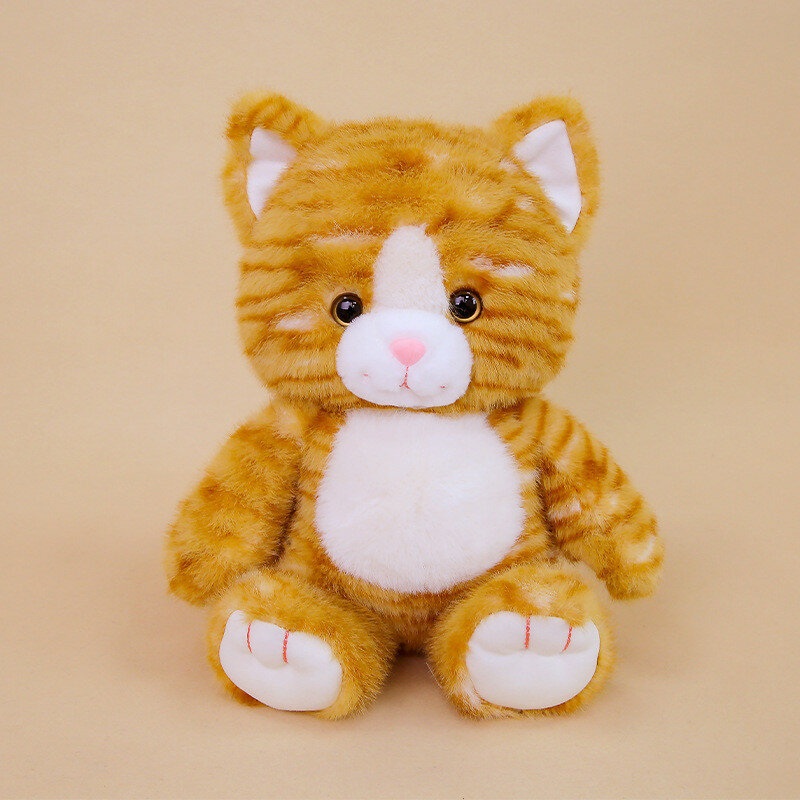 Плюшевый белка игрушка мягкая для детей подарок короткая шерсть ткань детская комната декор кошка 25 см