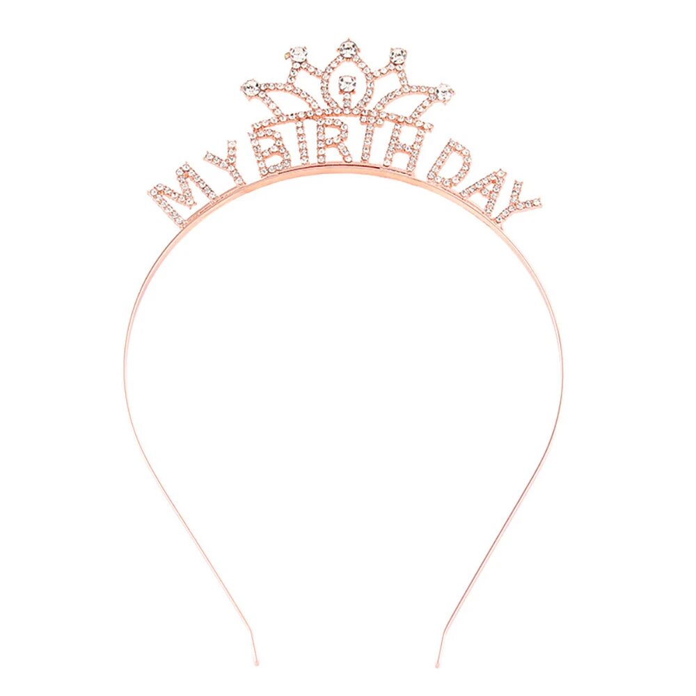 Корона на голову "My Birthday" Rose Gold