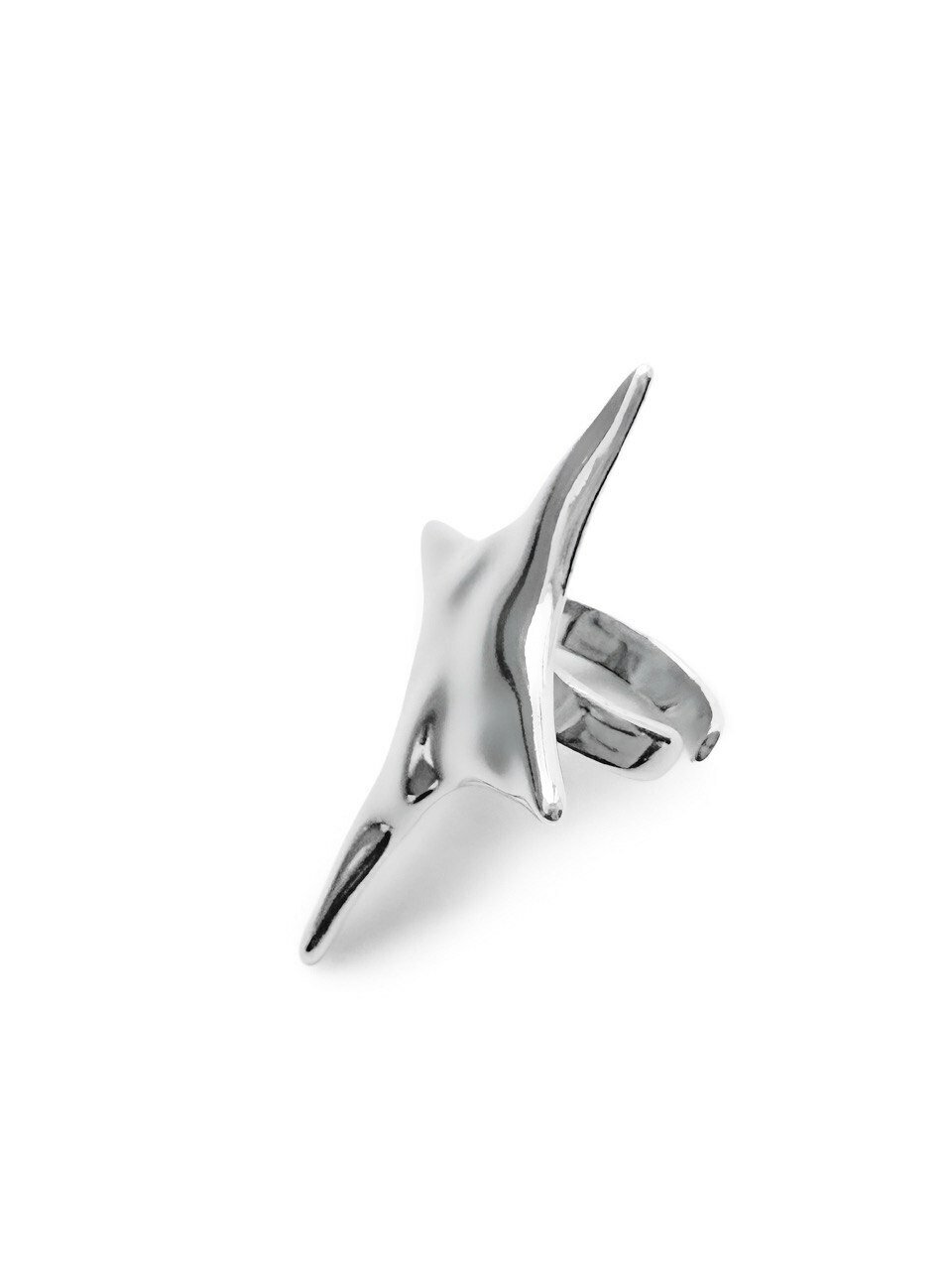 Серьги каффы, серебро, 925 проба