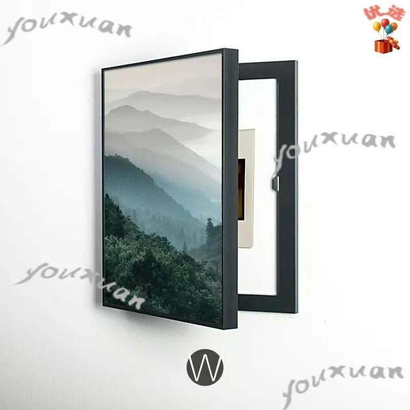 Крышка электросчетчика, внутренняя электрическая панель, скрытые картины, вертикальная секция, бесплатная штамповка, распределительная коробка для ресторана, 50*40 см